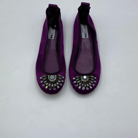 Jimmy Choo | Shoes | Jimmy Choo Grace Flat Satin And Grosgrain Ribbon ...